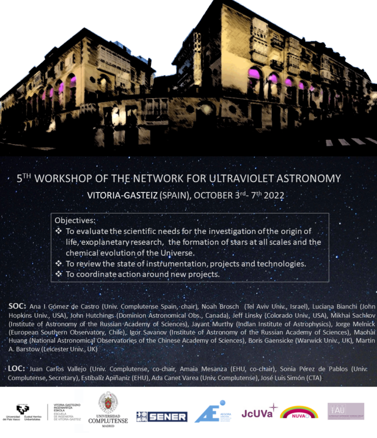 New date for the UV Astronomy Workshop: UV Astronomy in the XXI century ...
